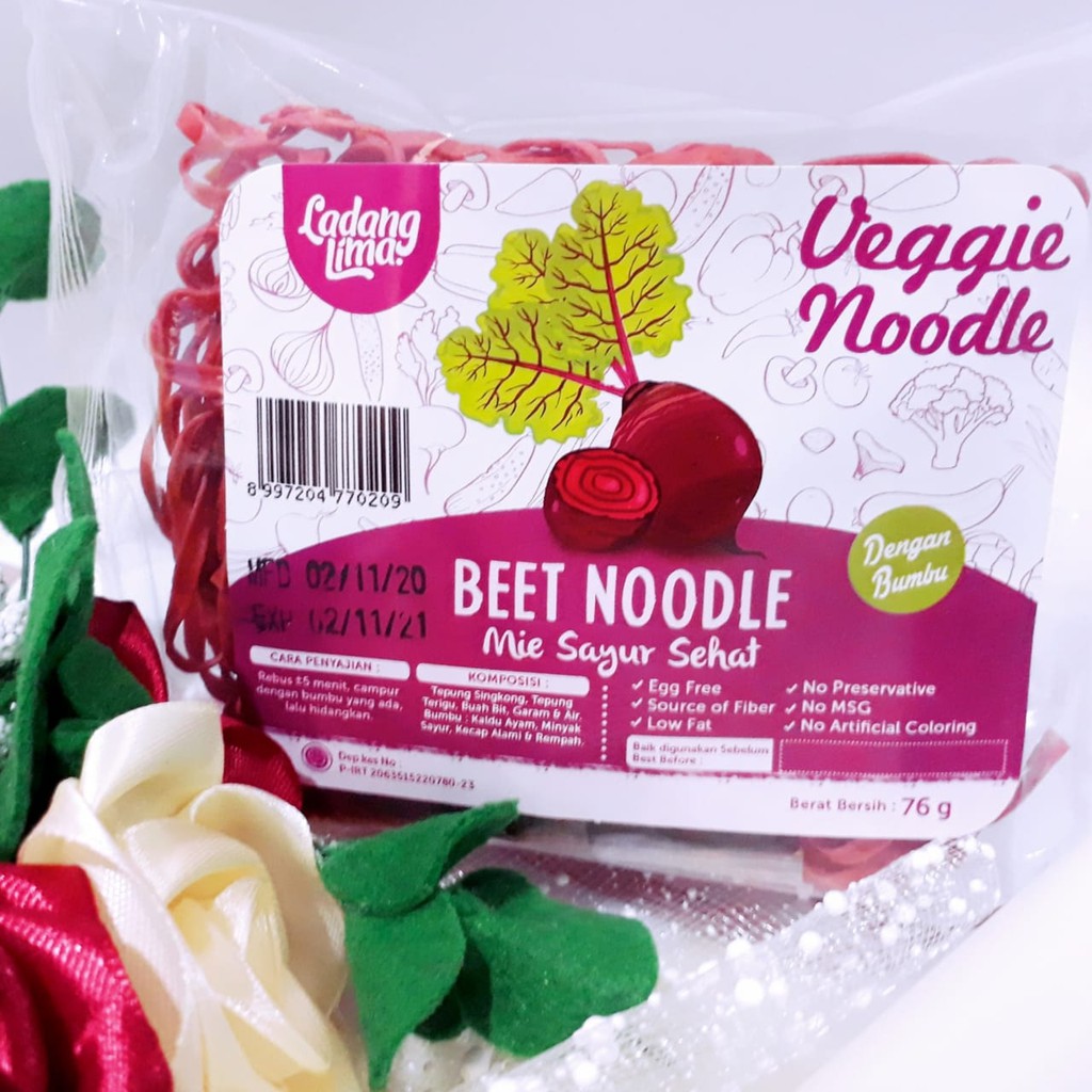 Jual Mie Sayur Bit-Mie Instant Rendah Gluten Ladang Lima 76 gr | Shopee ...
