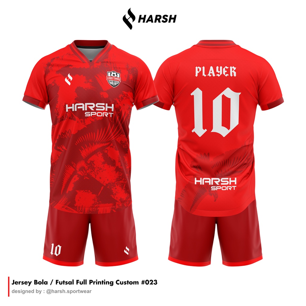 Jual JERSEY BAJU FUTSAL FULL BEBAS CUSTOM DESIGN FREE NAMA PUNGGUNG DAN NOMOR H023 | Shopee ...