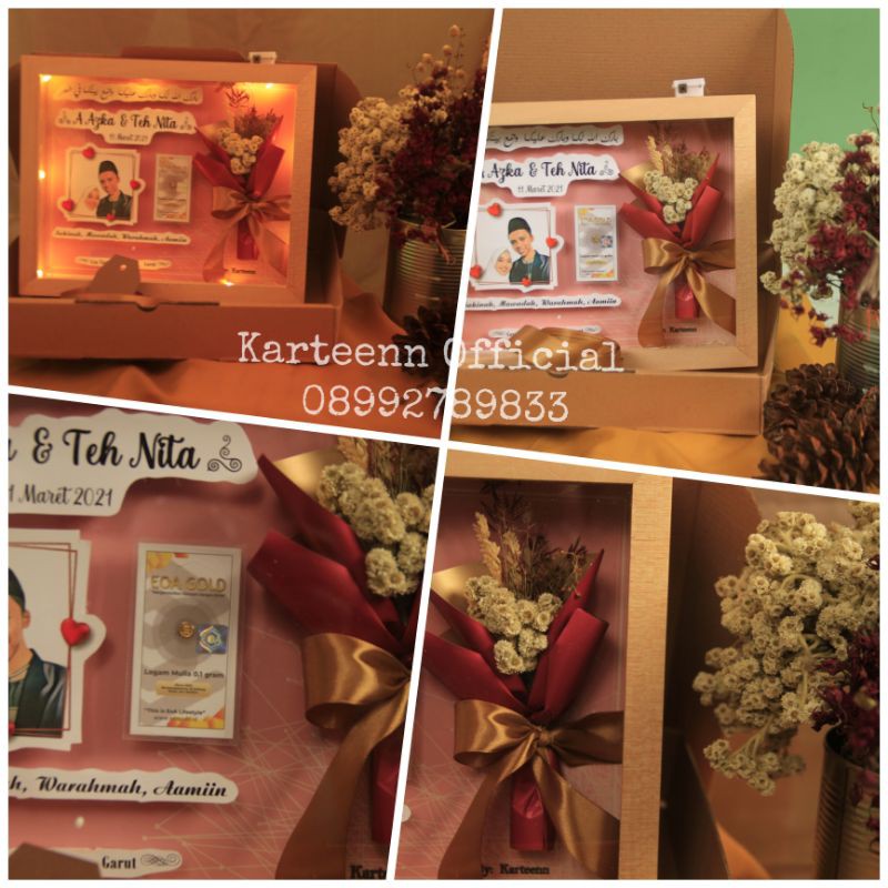 Jual Frame kayu 3D 8R anti pecah akrilik | Shopee Indonesia