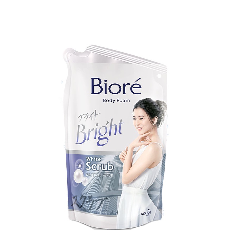 Jual Biore Bright Body Foam White Scrub Refill 380ml | Shopee Indonesia
