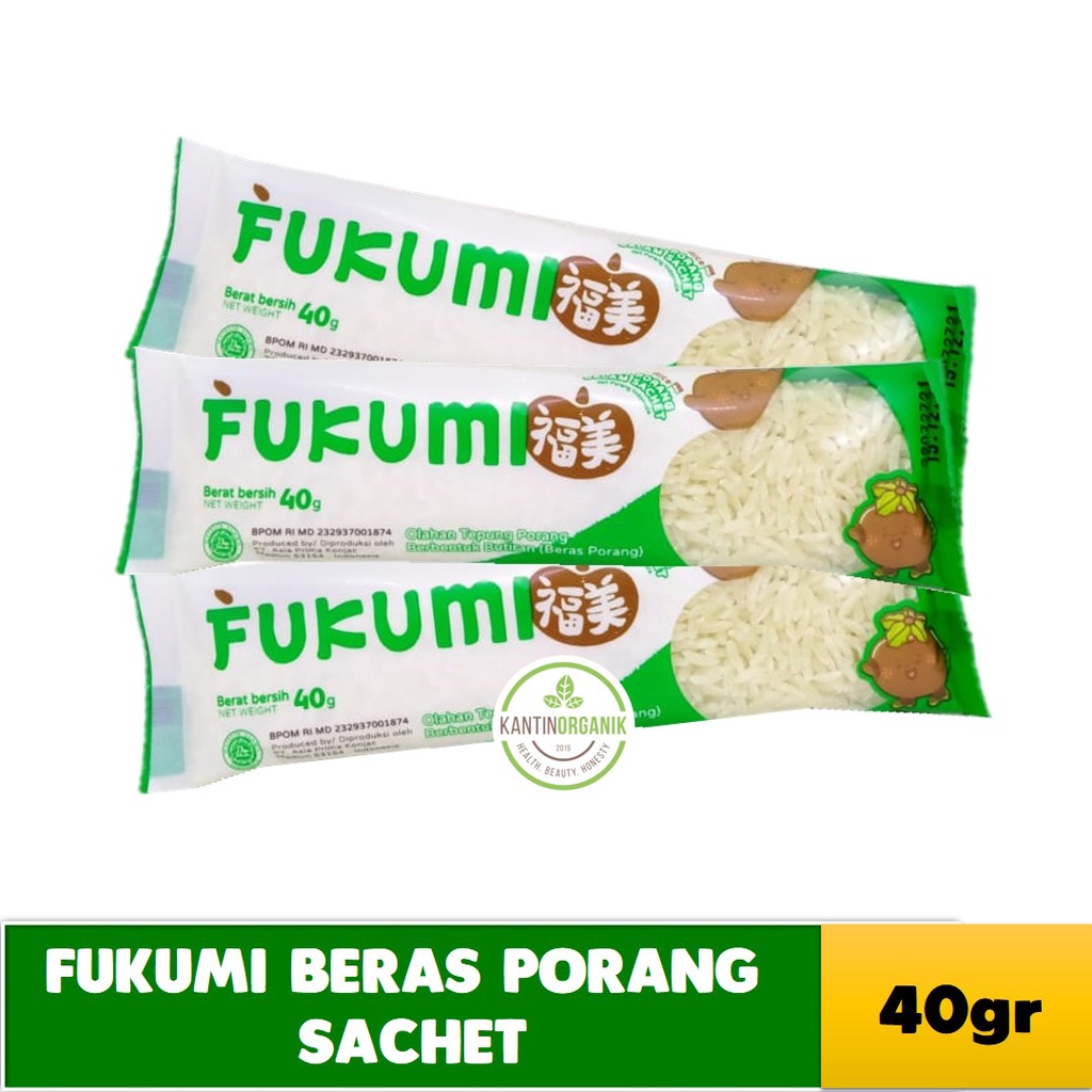 Jual Fukumi Beras Porang Sachet - Shirataki / Konjac Rice 40gr | Shopee ...