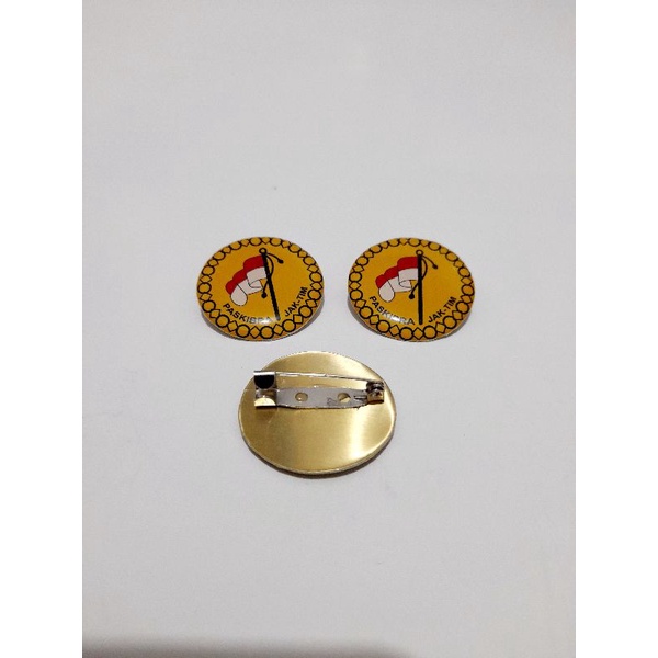 Jual pin/lencana custom kuningan stiker lapis fiber | Shopee Indonesia