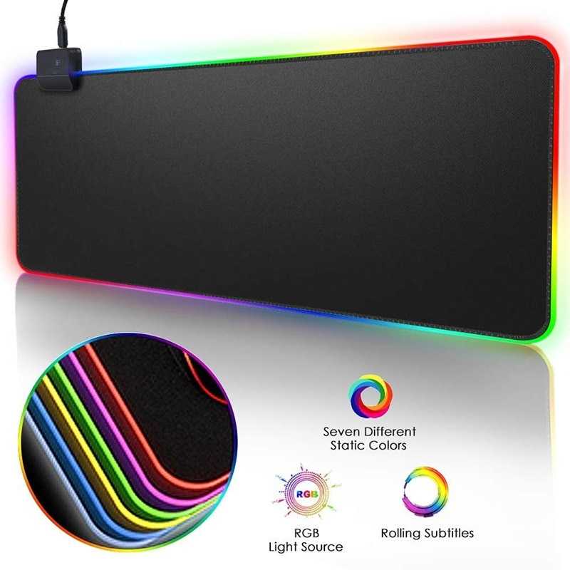 Jual ( COD ) iAhead Gaming Mouse Pad XL RGB LED - RGB-03 / Pengalas ...