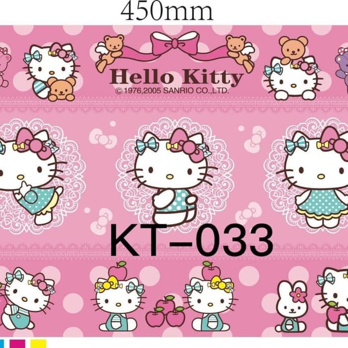 Jual Dekorasi Dapur hiasan dinding kertas dinding Hello Kitty Wallpaper Dinding 9M x 45Cm ...