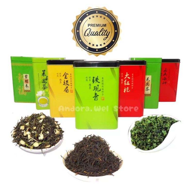 Jual Chinese Tea Best Quality Premium Box Teh Cina Kemasan Kaleng Teh ...