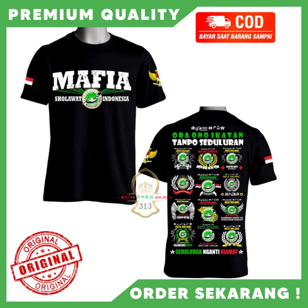Jual [Original] Kaos Mafia Sholawat/Kaos Mafish/Baju Mafia Sholawat ...