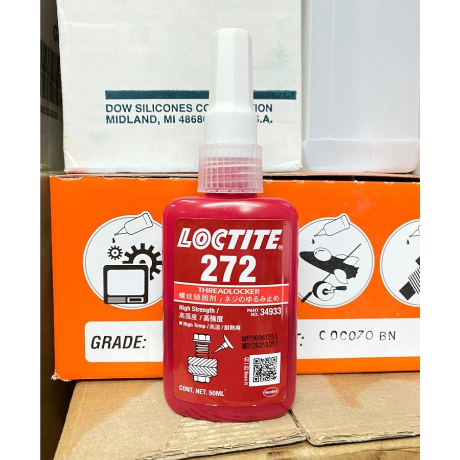 Jual Loctite 272 Threadlocker High Strength - 50ml | Shopee Indonesia