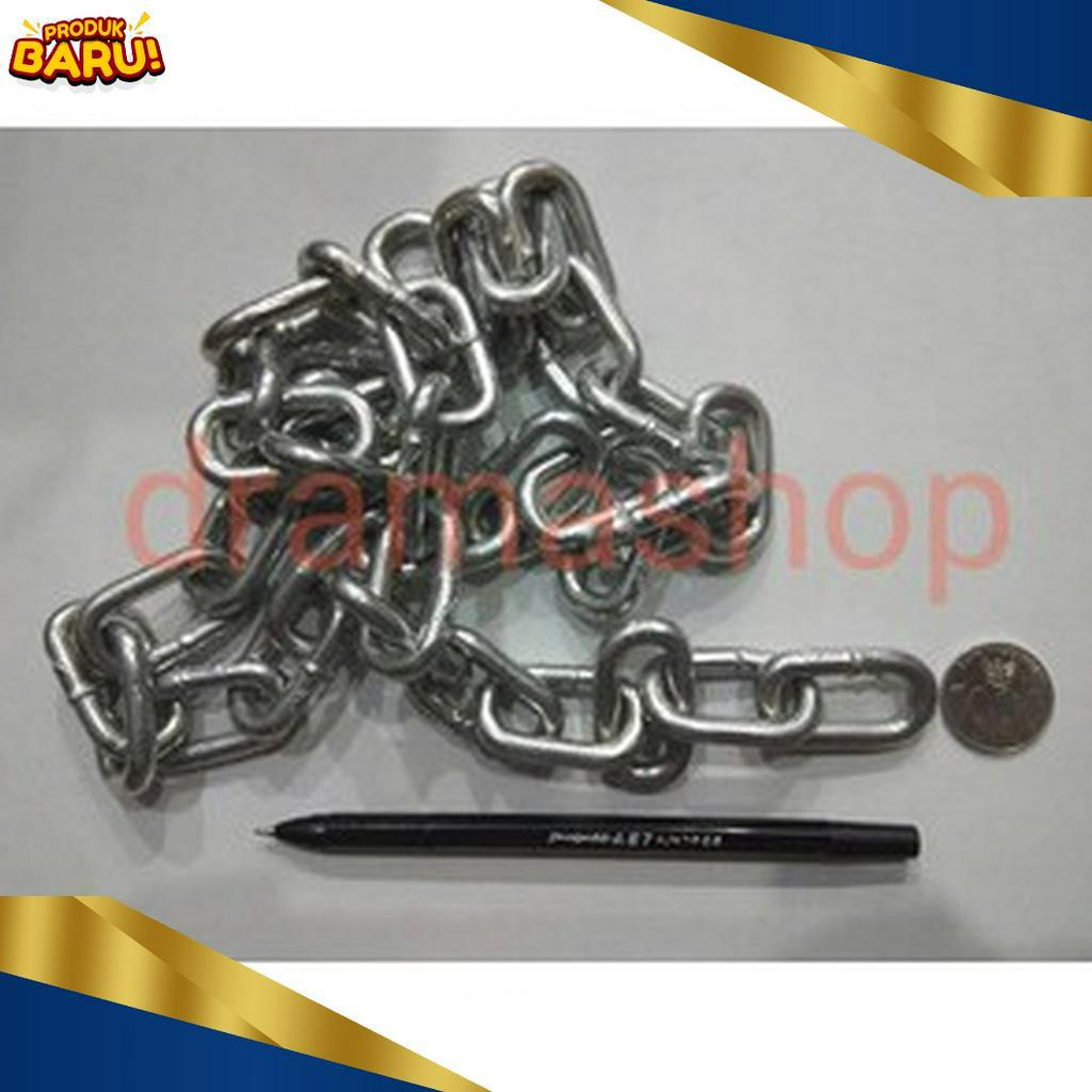 Jual BERKAH SHOPEE Rantai Besi Rantai Pagar 6mm panjang 5cm 5m | Shopee ...