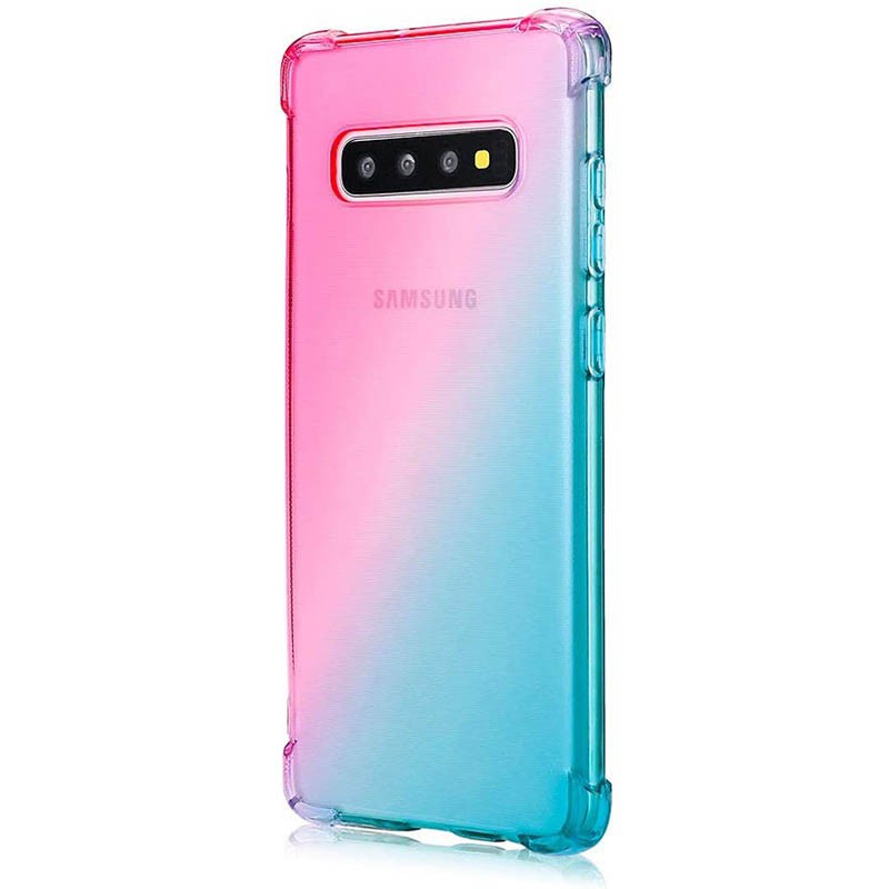 Jual Shock Gradient Case Samsung Galaxy S10 Plus - Rainbow TPU Clear ...