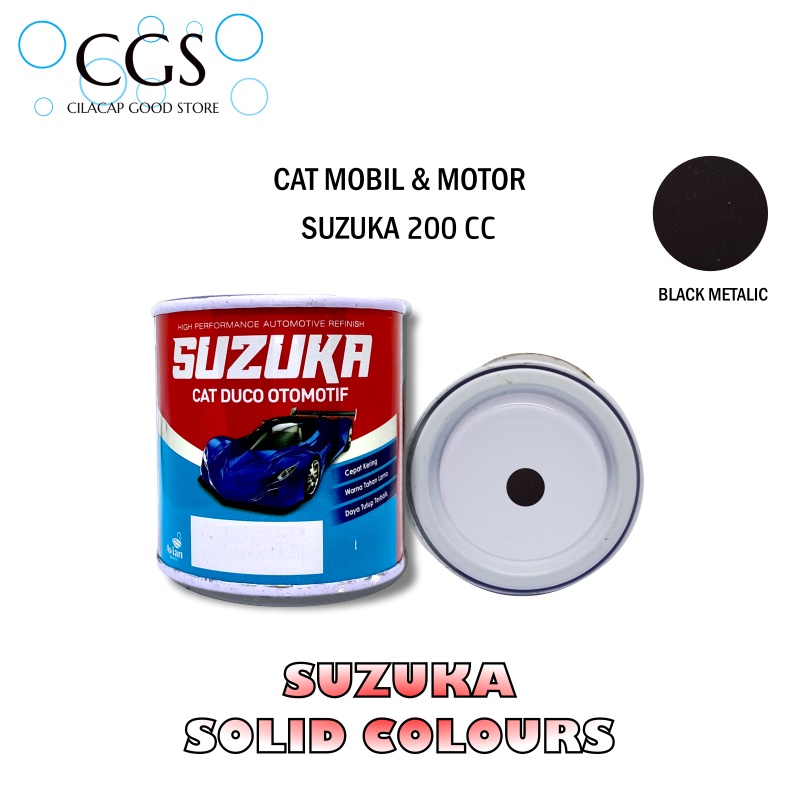 Jual Cat Suzuka BLACK METALLIC S033 200cc - cat hitam metalik - cat ...