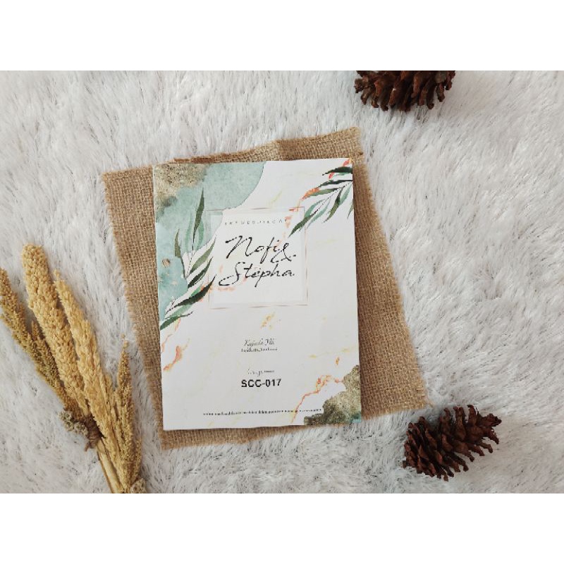 Jual Undangan Nikah Murah / SCC17 / undangan rustic | Shopee Indonesia
