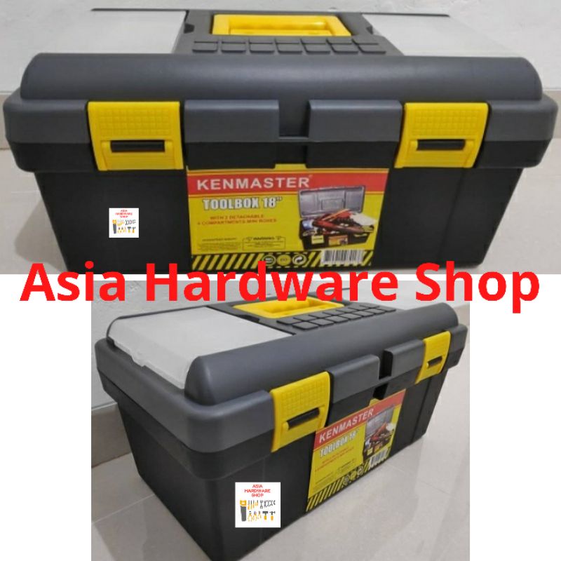Jual Tool Box Besar KENMASTER 18 inch Toolbox Kotak Tempat Kunci Mur ...