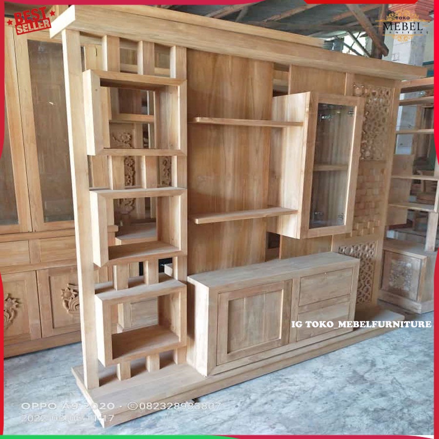 Jual Partisi ruangan minimalis kayu jati | Shopee Indonesia