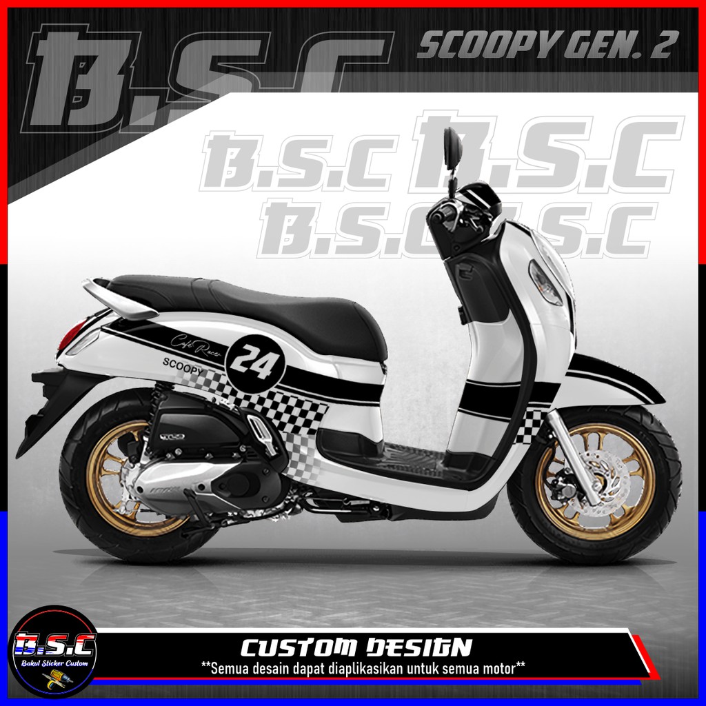 Jual Sticker Decal FULL BODY + FULL PART Scoopy FI Scoopy 2021 Motif ...