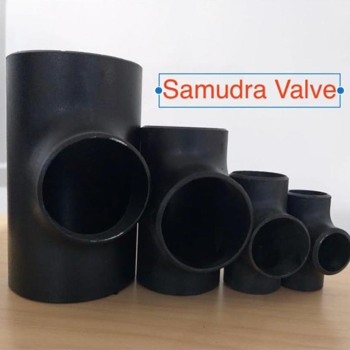 Jual Equal Tee Besi Las SCH40 4" inch / Tee SCH 40 Carbon Steel ...