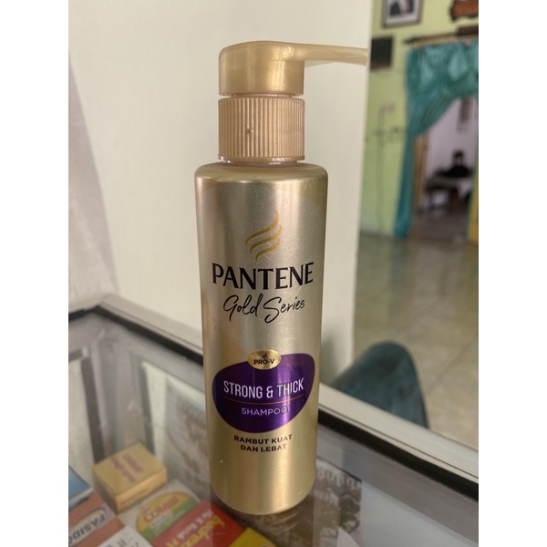 Jual Pantene Shampo Gold Series Strong and Thick (Kuat dan tebal) | Shopee Indonesia
