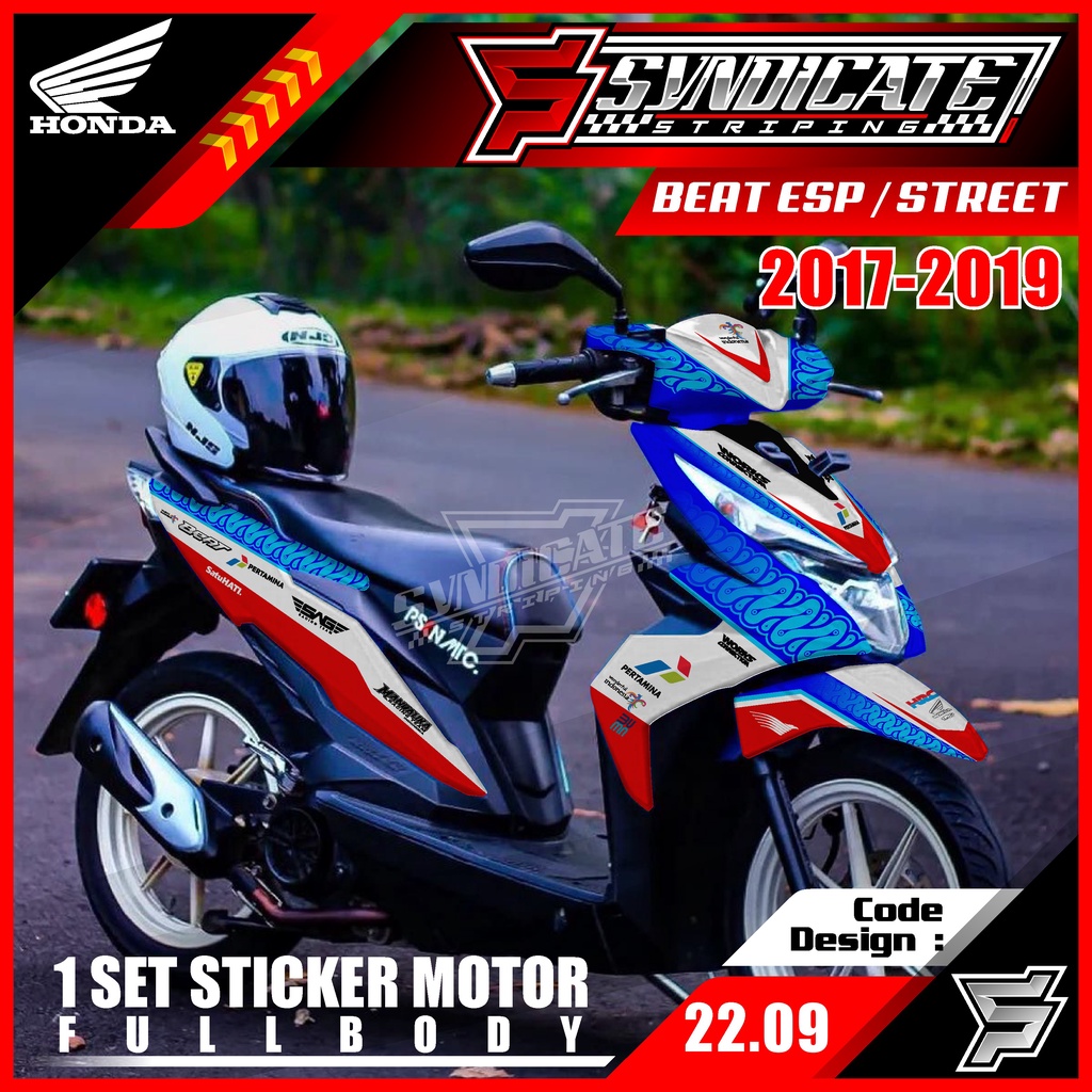 Jual Syndicate Striping Beat ESP / Beat Street 2017-2019 SS. 22.09 ...