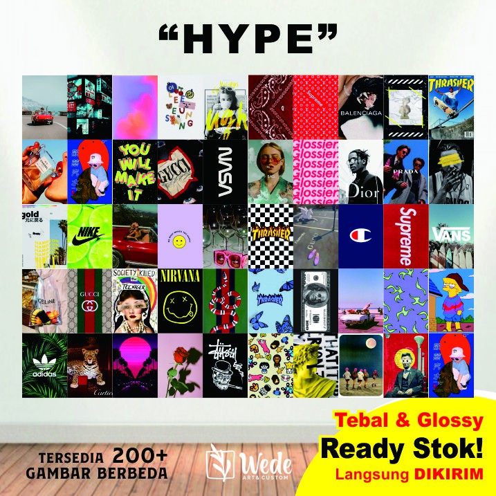 Jual "HYPE" POSTER AESTHETIC DINDING TUMBLR WALL COLLAGE MURAH A5 & A6 ...