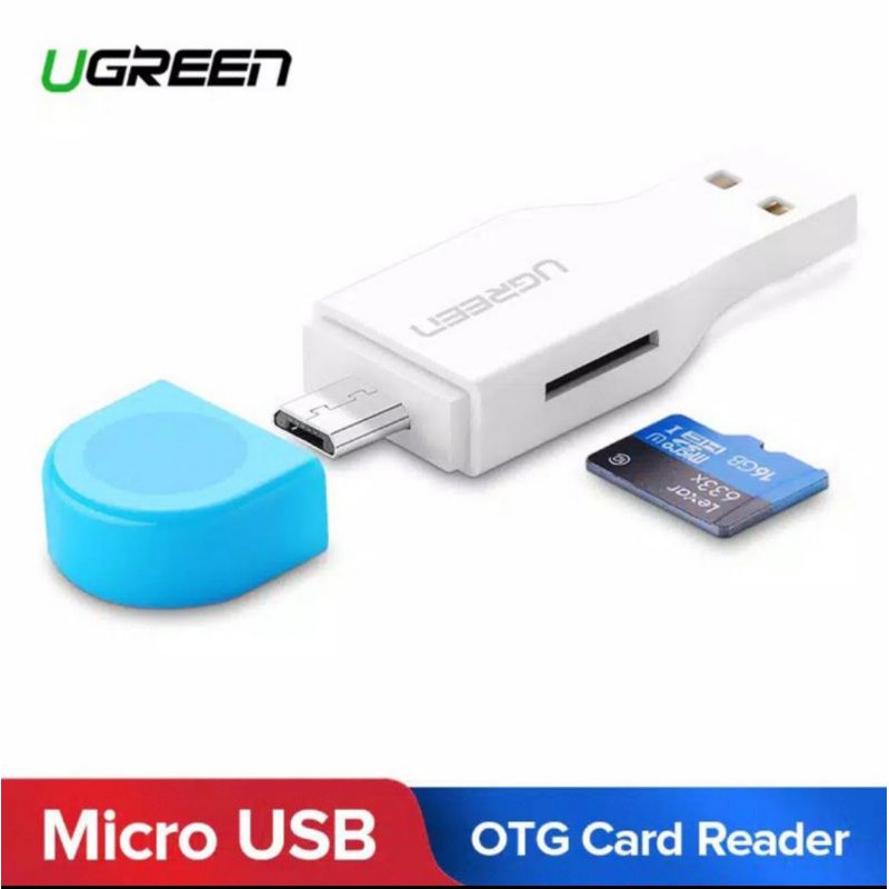 Jual Ugreen Card Reader 2.0 Micro Usb Ugreen Otg Card Readers for TF Card Micro Sd | Shopee ...