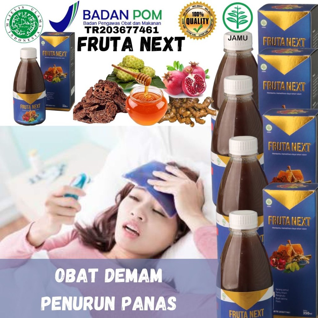 Jual Obat Demam Tinggi, Penurun Panas Anak dan Dewasa Herbal Frutanext ...
