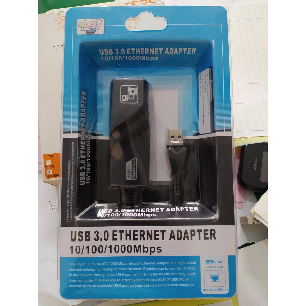 Jual kabel cable USB Lan 3.0 to utp network Ethernet Adapter 10/100 ...
