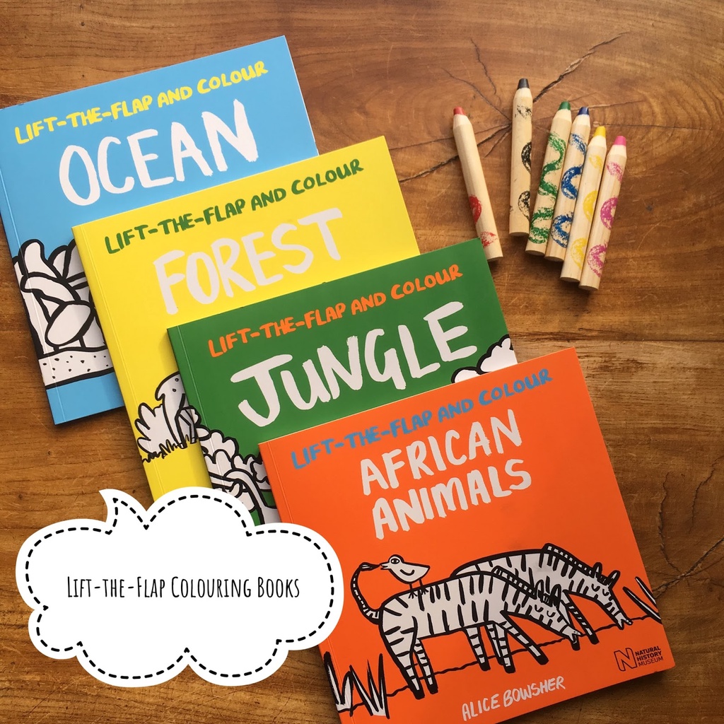 Jual Lift-the-flap and Colour Ocean / Jungle / African Animals / Forest ...