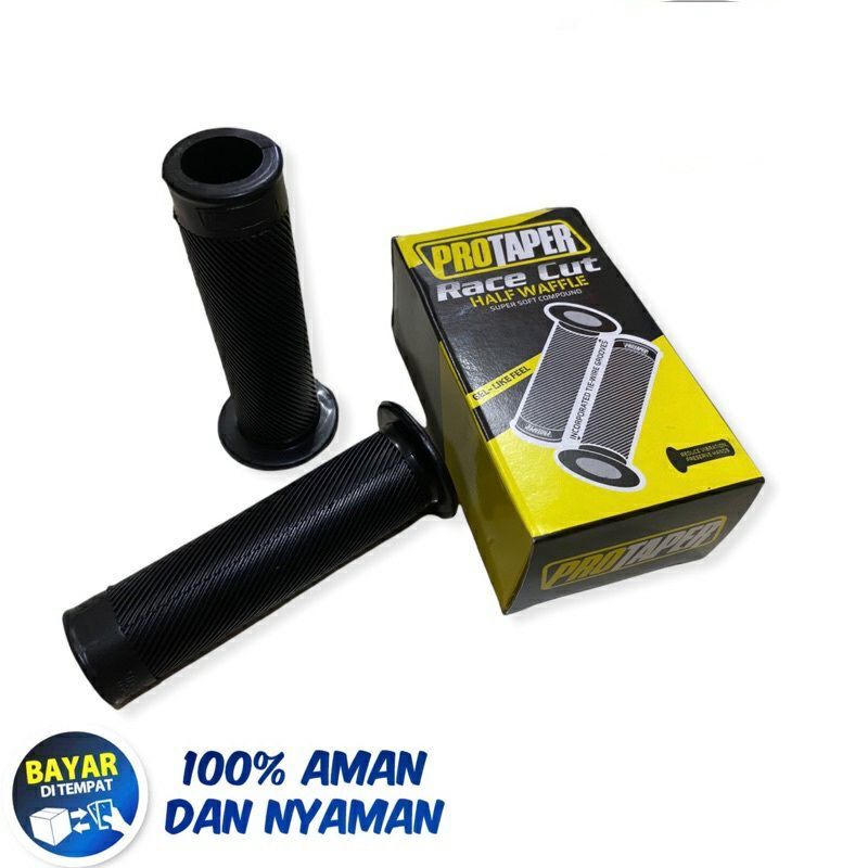 Jual hand grip sarung gas protaper bulu hitam polos | Shopee Indonesia