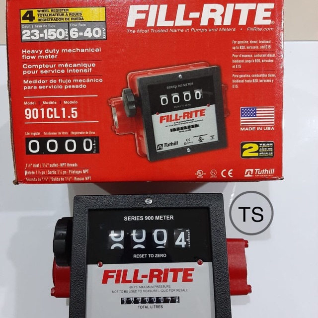 Jual Flow Meter FILL-RITE Type 901 CL original 1,5” inlet/outlet ...