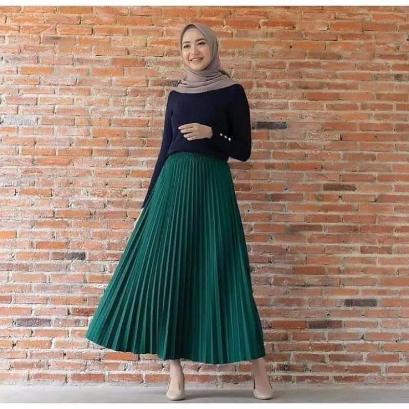 Jual Rok plisket hyget premium | Shopee Indonesia
