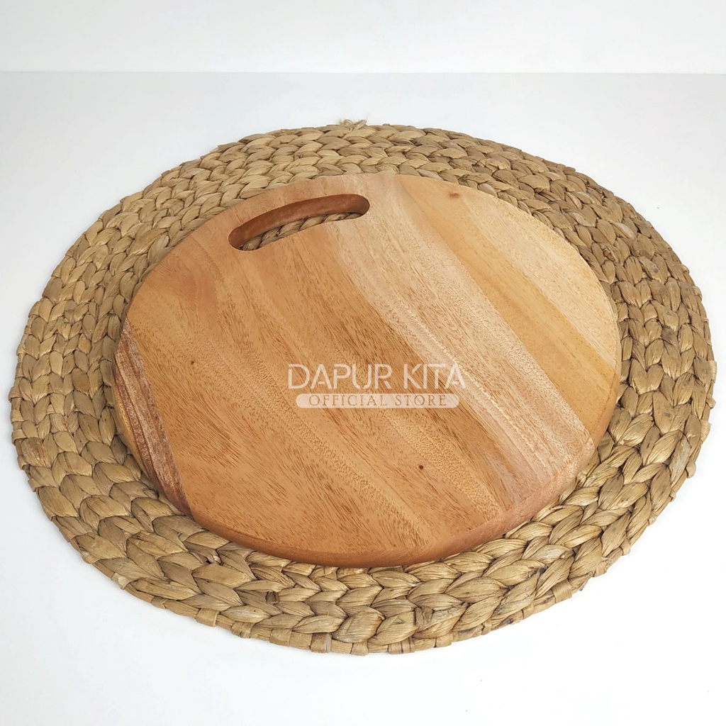 Jual Talenan Bulat Model Pingul Bahan Kayu Mahoni Diameter 27cm ...