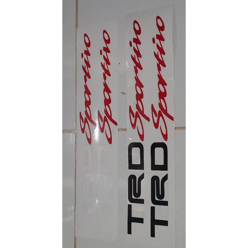 Jual list body stiker tulisan TRD Sportivo dengan tinggi 5cm dan ...