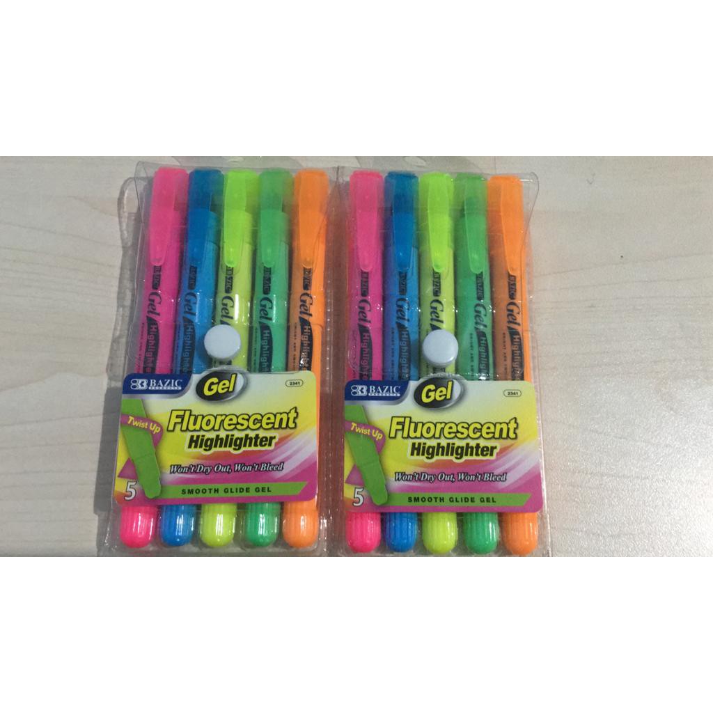 Jual Stabilo Gel Bazic 2341 (1 Set 5 Warna) | Shopee Indonesia