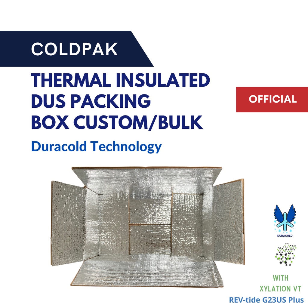 Jual COLDPAK Custom/Bulk Order Cooler Thermal Pouch Bag Box Packaging ...