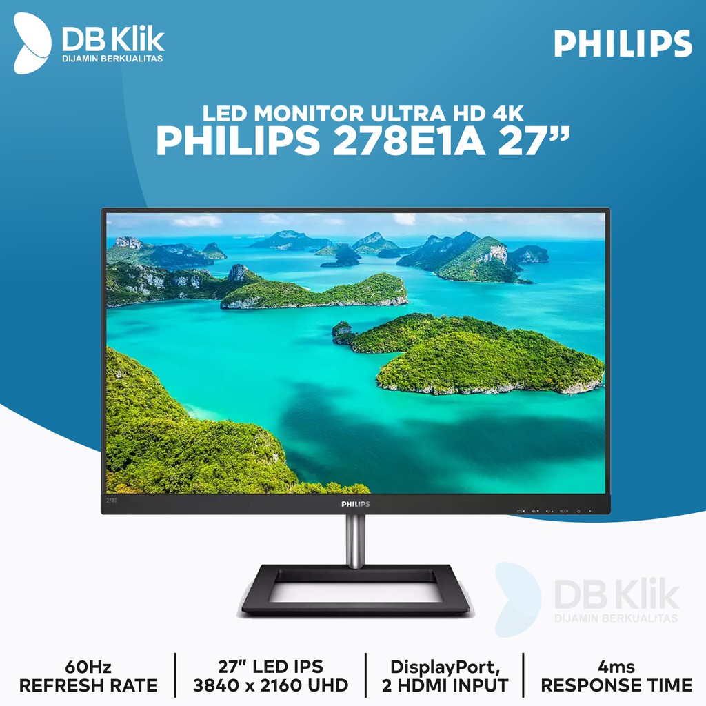 Jual Monitor LED Philips 278E1A 27 Inch (Philips 278 E1A Monitor LED 27 ...