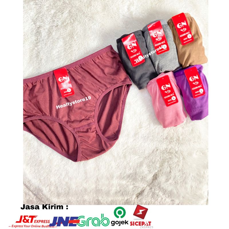 Jual [6PCS ] CELANA DALAM GOLDEN NICK GELAP/ CD WANITA MODEL MAXI, CD ...