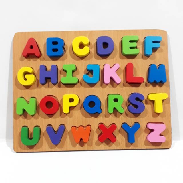 Jual edukasianakpintar_indonesia/ Puzzle Chunky Huruf Besar / puzzle ...