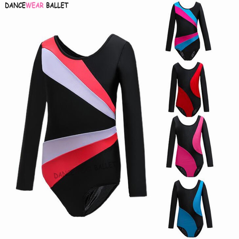Jual PreOrder Artistic Gymnastics Unitard Girls Long Sleeve Dance ...