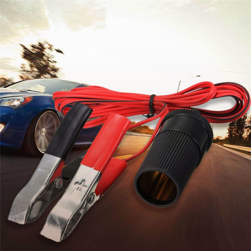 Jual Car Lighter FEMALE + 1M Kabel + Jepitan Buaya Aki FL-58+ Siap ...