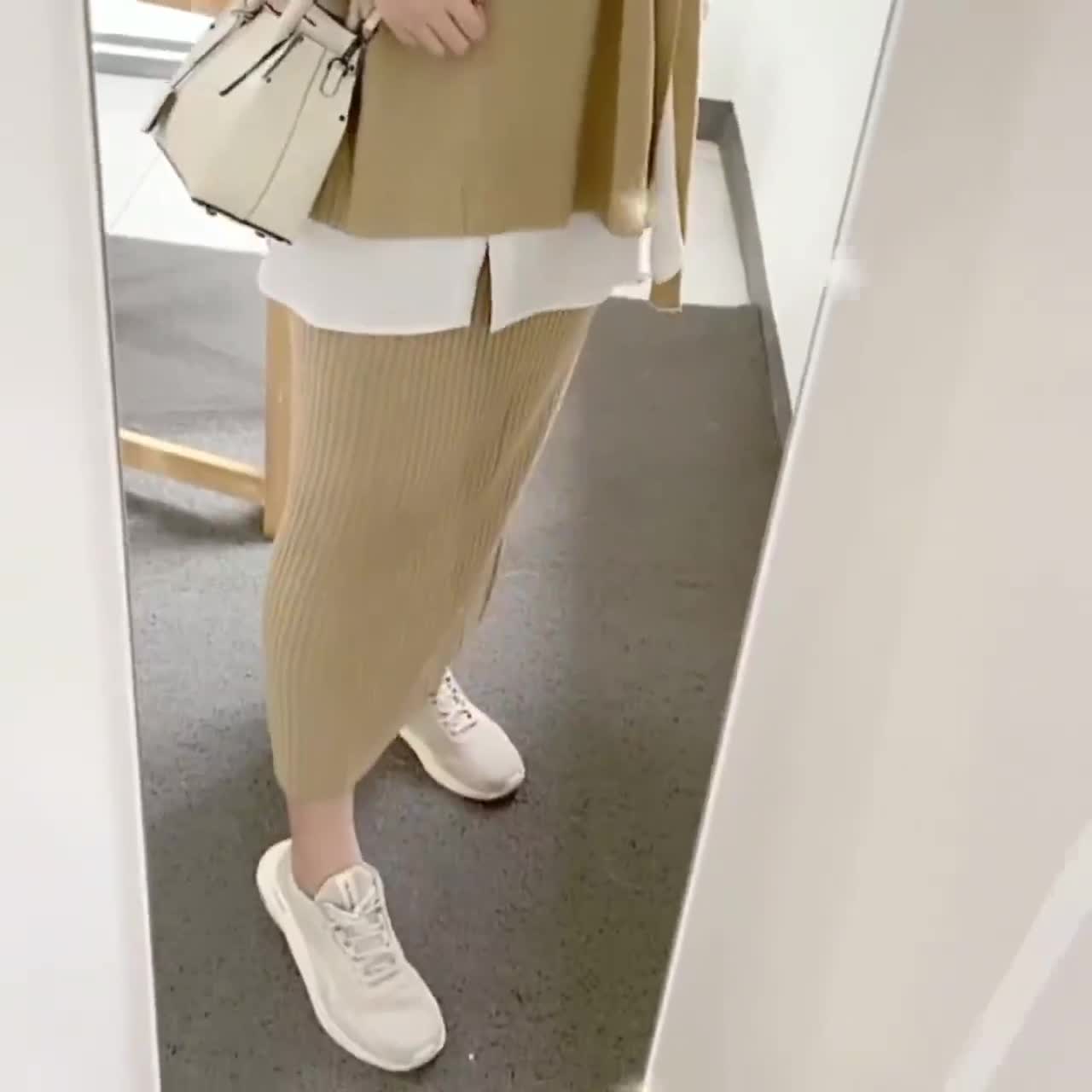 Jual Rok Rajut STANDAR & JUMBO Rok Span Rajut Wanita / ROK Panjang ...