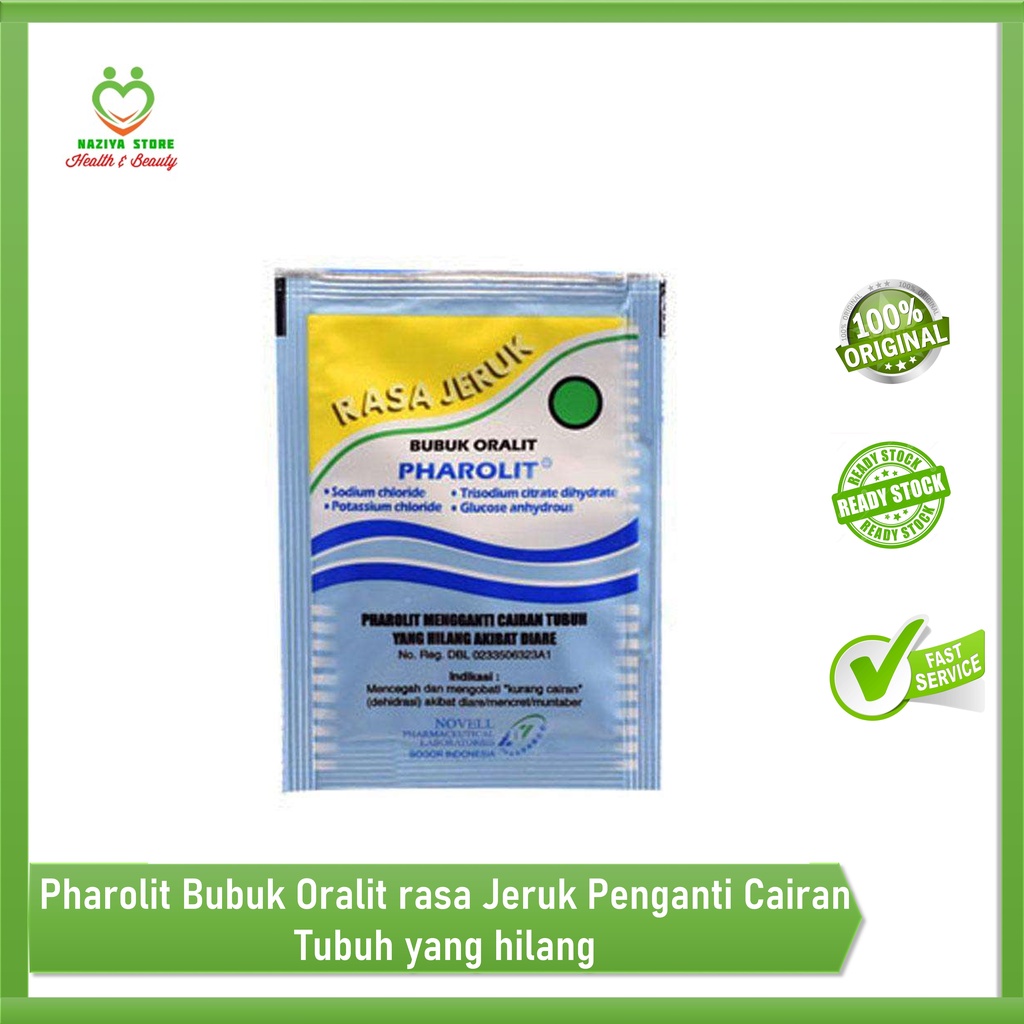 Jual PHAROLIT BUBUK ORALIT Pengganti Cairan Tubuh | Dehidrasi 1 Sachet ...