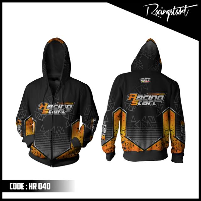 Jual RACINGSTART Jaket Trucker Casual Hoodie Digital Printing Sublimasi HR 040 | Shopee Indonesia