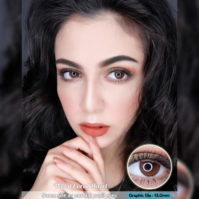 Jual Softlens EOS Coral Wood Hazel | Shopee Indonesia