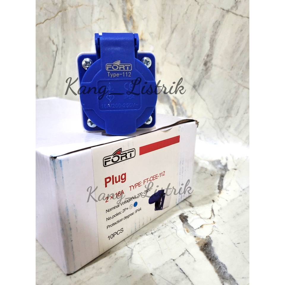 Jual Stop Kontak Tutup / Stop Kontak Outdoor Fort CEE 112 | Shopee ...