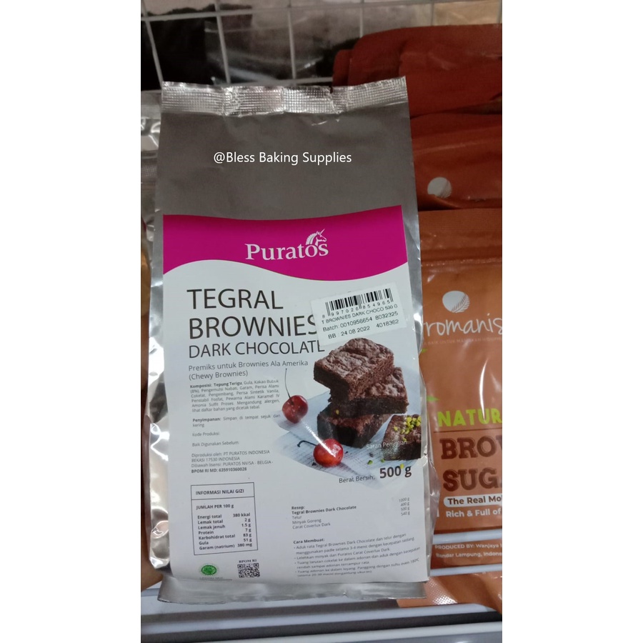 Jual PURATOS TEGRAL BROWNIES DARK CHOCOLATE 500 GR | Shopee Indonesia