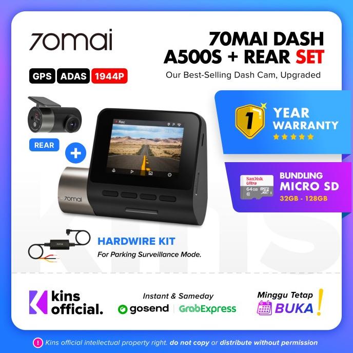 Jual 70mai Dash Cam PRO PLUS A500 Camera - GPS ADAS International ...