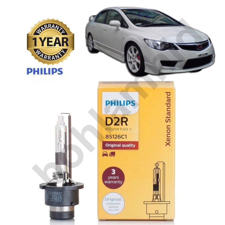 Jual Bohlam Lampu HID PHILIPS D2R Civic FD2 Original Garansi 1Tahun ...