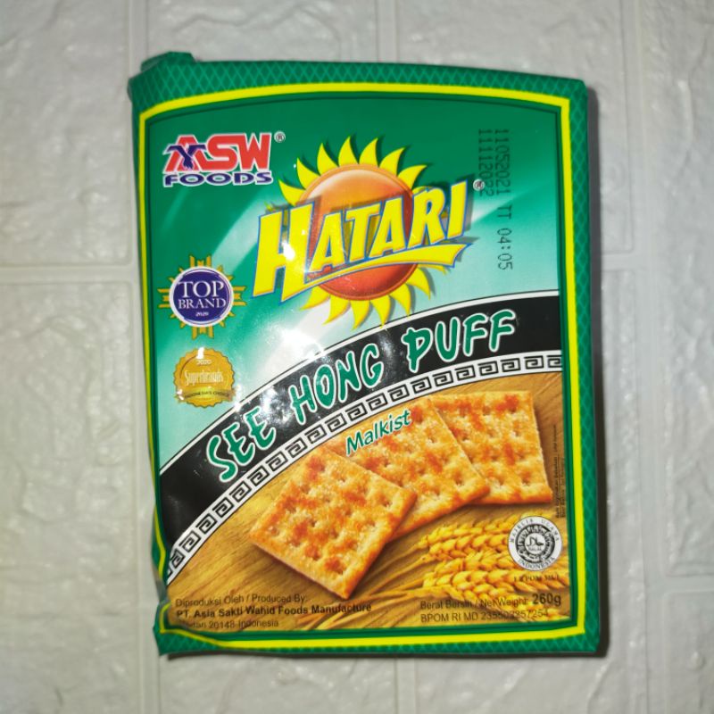 Jual HATARI SEE HONG PUFF ROTI GABING MANIS / MALKIST ASW FOODS 260g ...