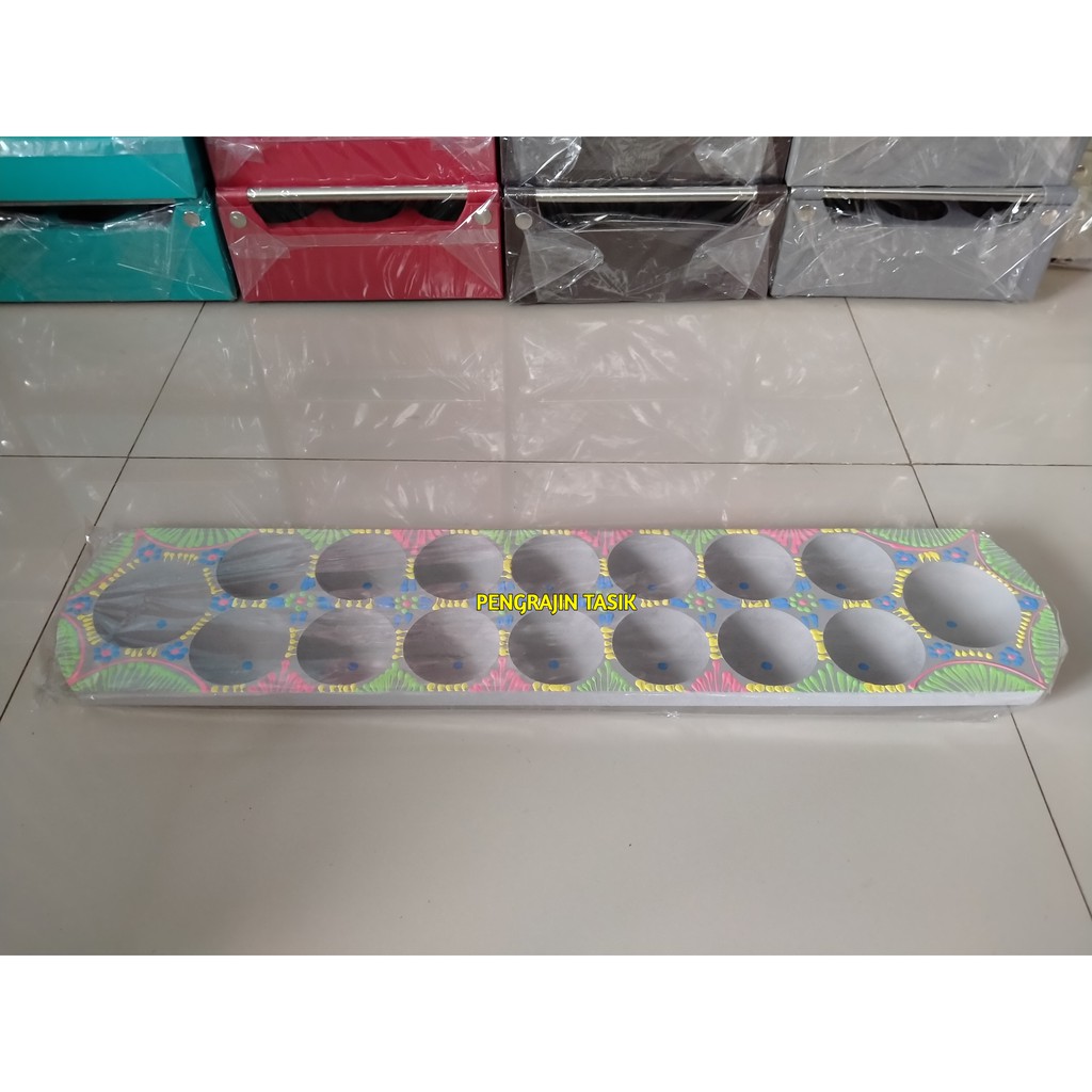 Jual Congklak Kayu Lurus Motif Batik Dakon Congklak Mainan Anak ...