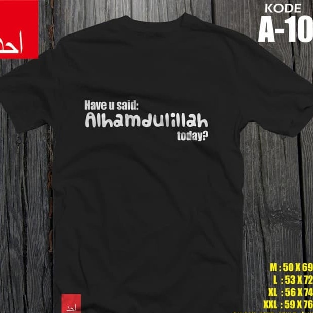 Jual KUALITAS BERKELAS KAOS BAJU COMBED 30S DISTRO ALHAMDULILLAH MUSLIM ...