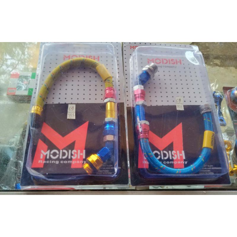 Jual selang oli mesin variasi kuning biru / selang oli warna biru ...